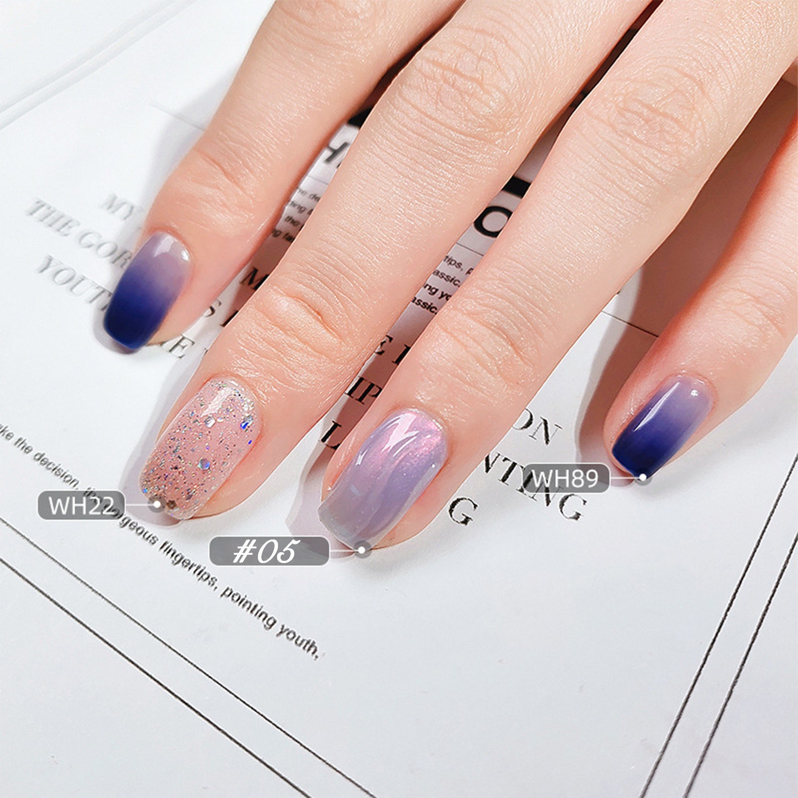 Sheer Iridescent Violet Blue With Lavender Purple Shimmer - Etsy