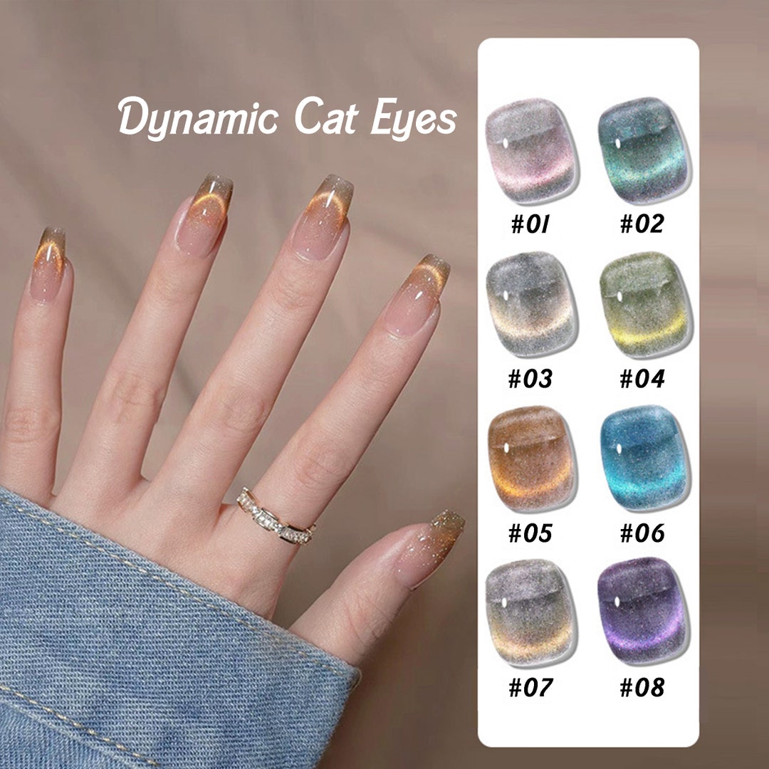 New[2023] Dynamic Cat Eye GEL Nail Polish 9 Colors - Etsy