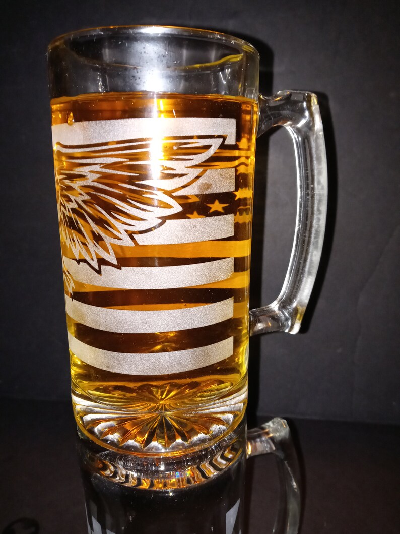 16 Oz Eagle Flag Chug Mug - Etsy