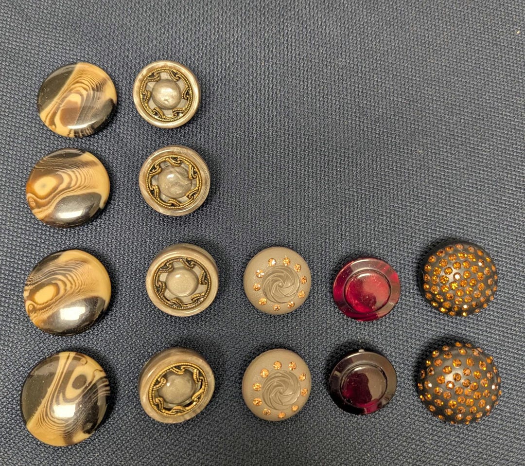Vintage Coat Dress Accent Buttons - Etsy