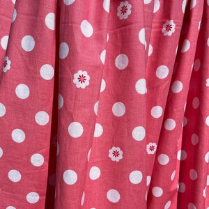 Pink and White Polka Dot Ribbon Skirt - Etsy