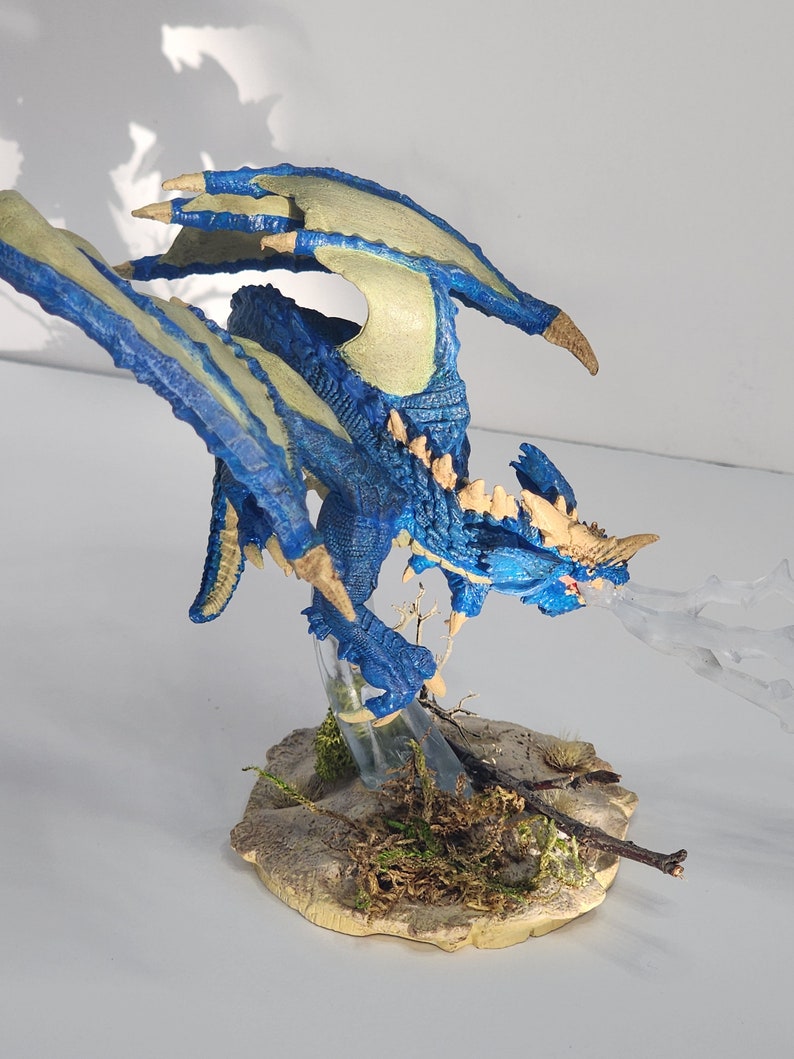 Hand Painted Young Blue Dragon D&D - Etsy
