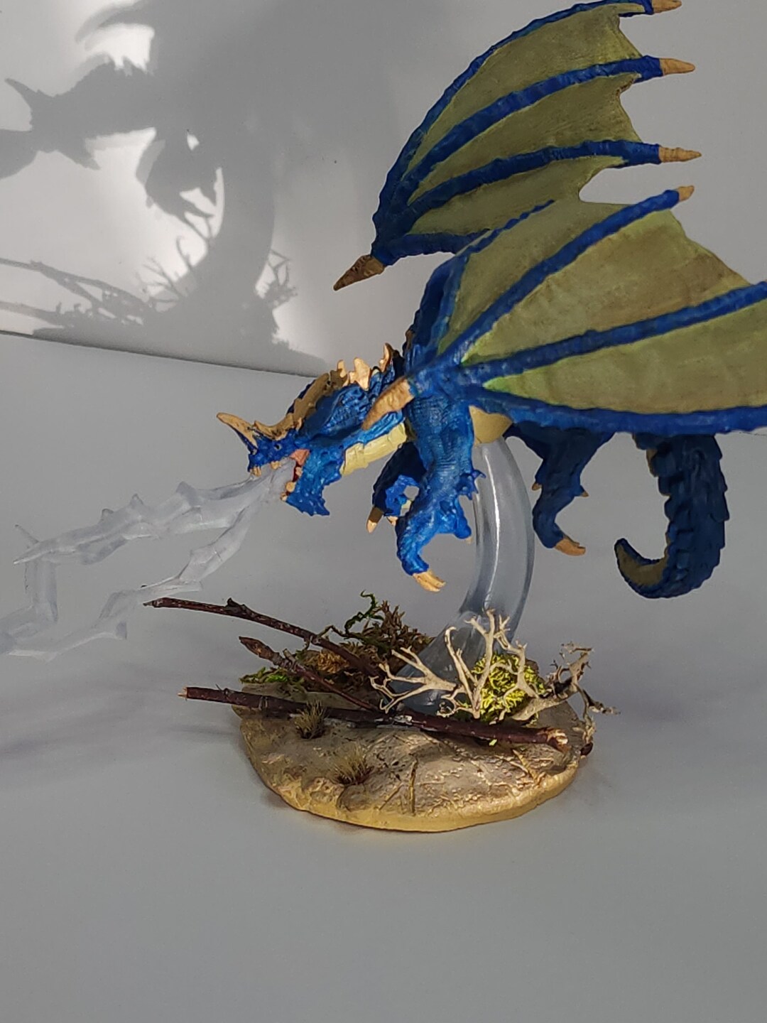 Hand Painted Young Blue Dragon D&D - Etsy