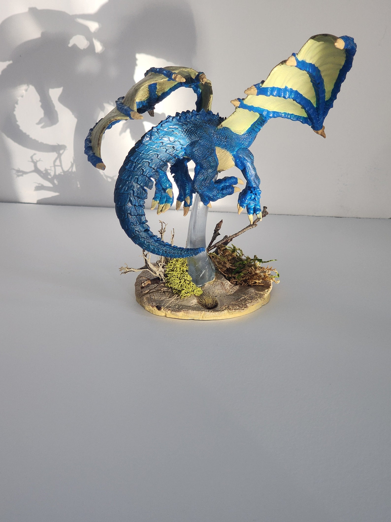 Hand Painted Young Blue Dragon D&D - Etsy