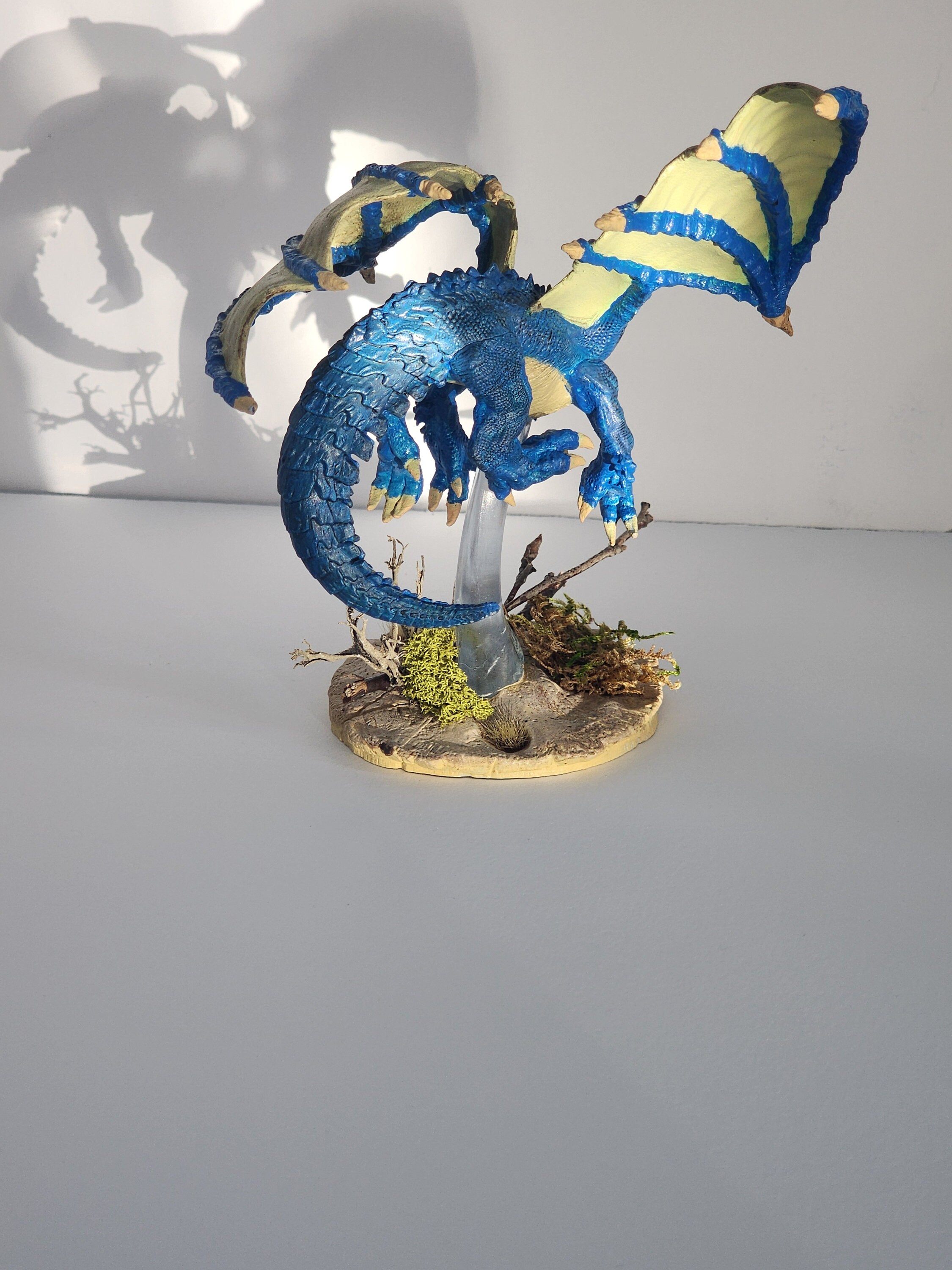 Hand Painted Young Blue Dragon D&D - Etsy