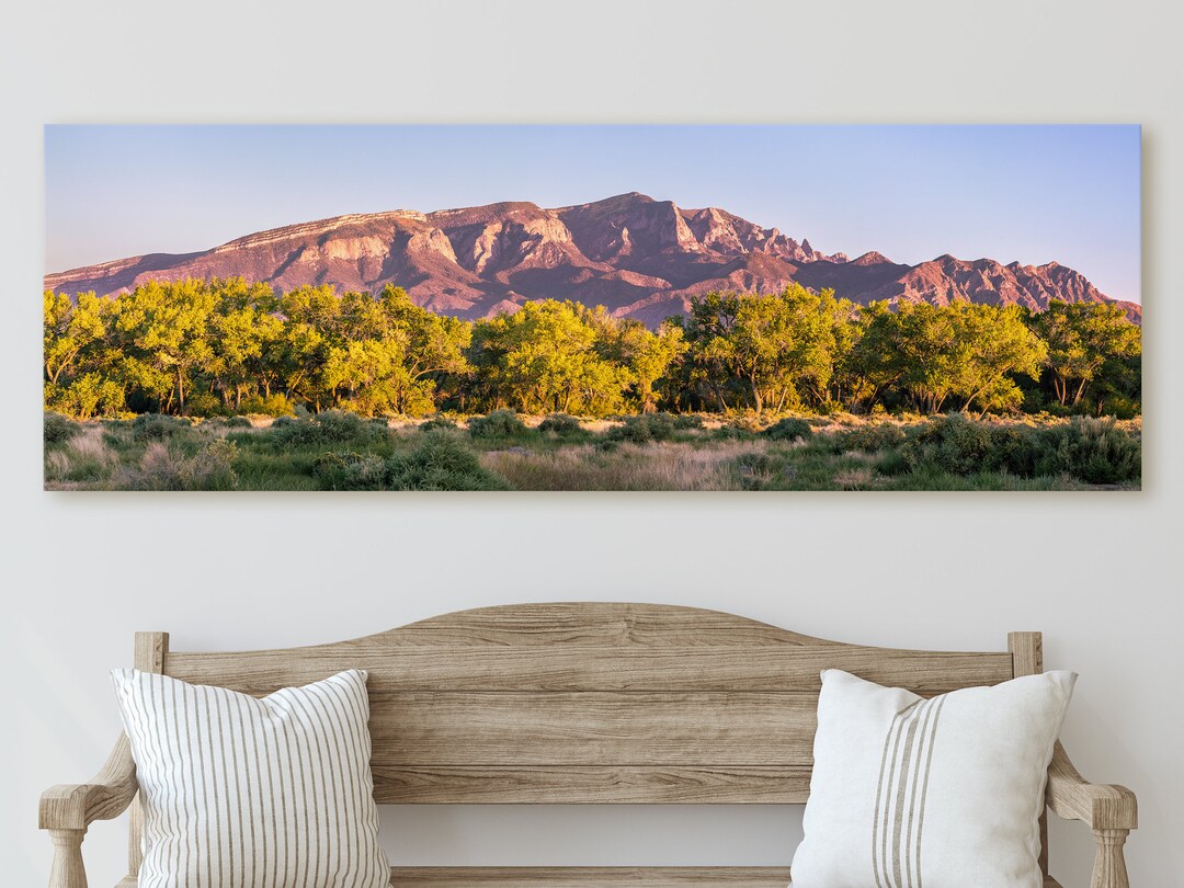 New Mexico Photography - Albuquerque Sandia Mountains - Panorama Canvas ...