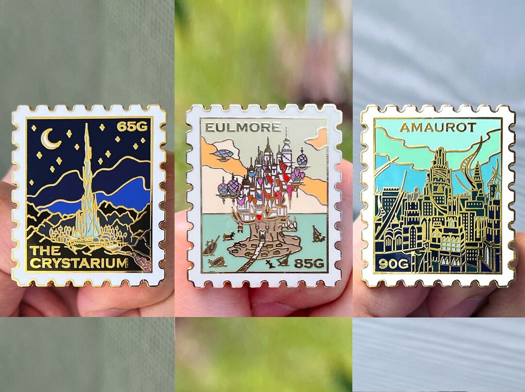 Stamps of Eorzea 4 SHADOWBRINGERS FFXIV Enamel Pins - Etsy