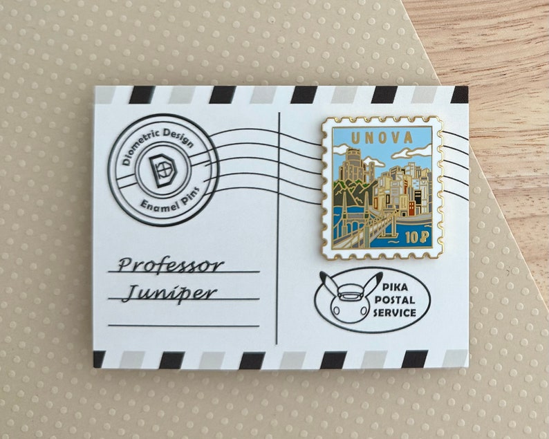 Pokemon Region Stamp Pins - SINNOH, UNOVA, KALOS - Etsy