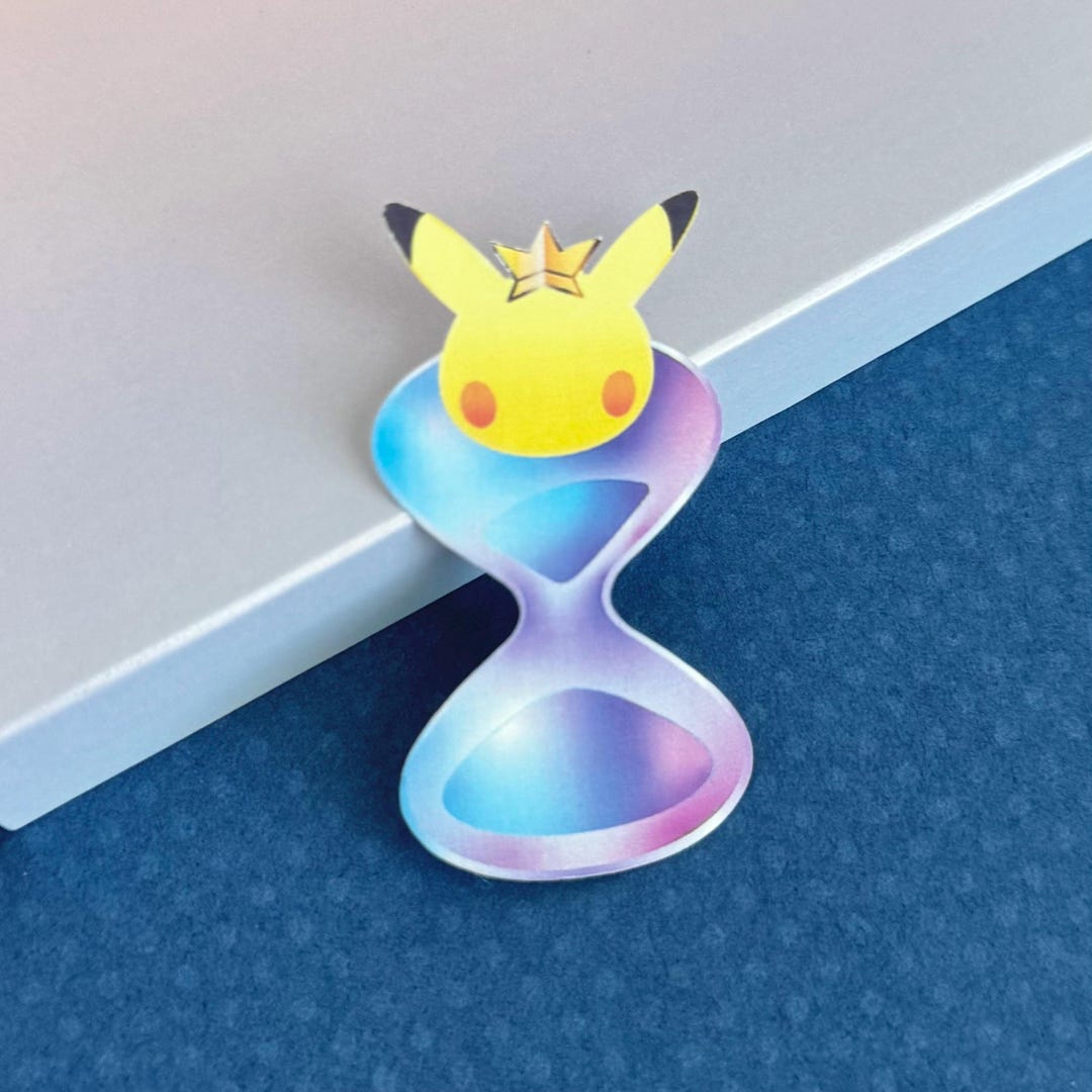 Pokemon TCG Pocket Pack Hourglass Crown Pikachu - Vinyl Sticker - Etsy