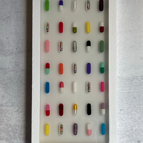 12x12 Chill Pill Resin Art - Etsy