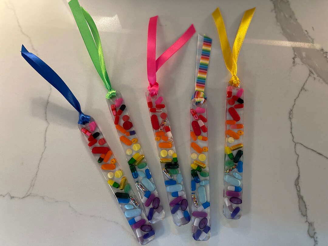 Rainbow Chill Pill Bookmark - Etsy