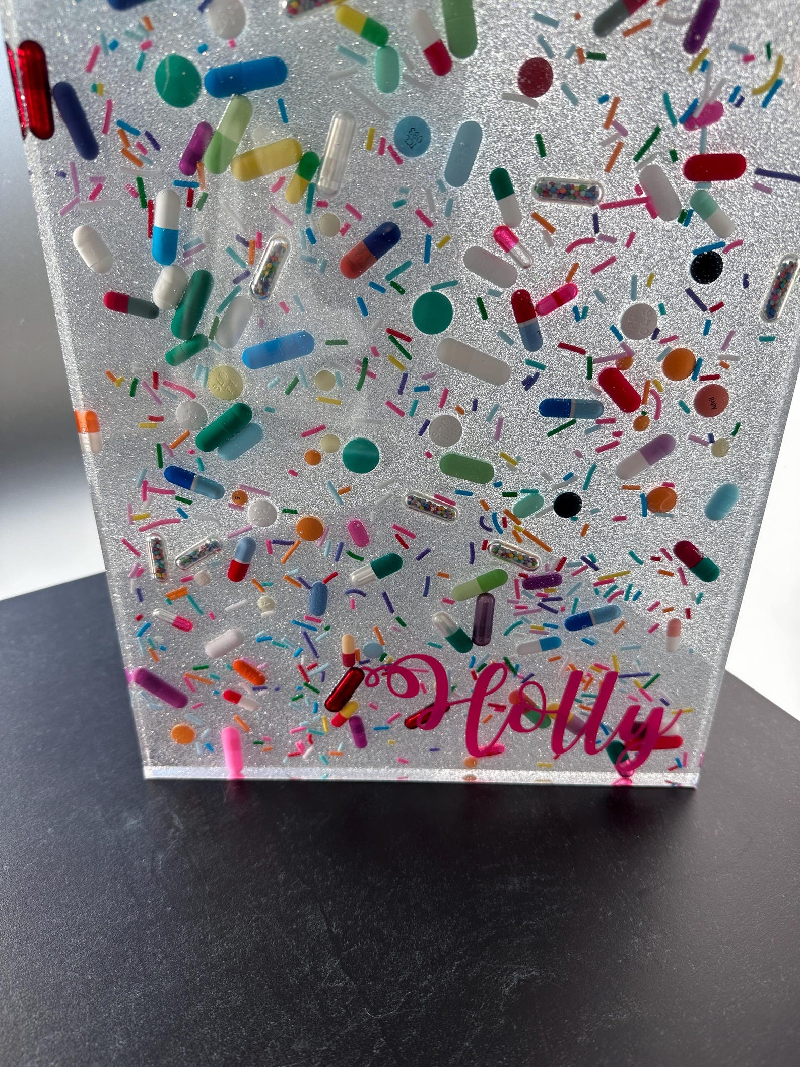 Customized Disco Ball Chill Pill Clipboard With Sprinkles - Etsy
