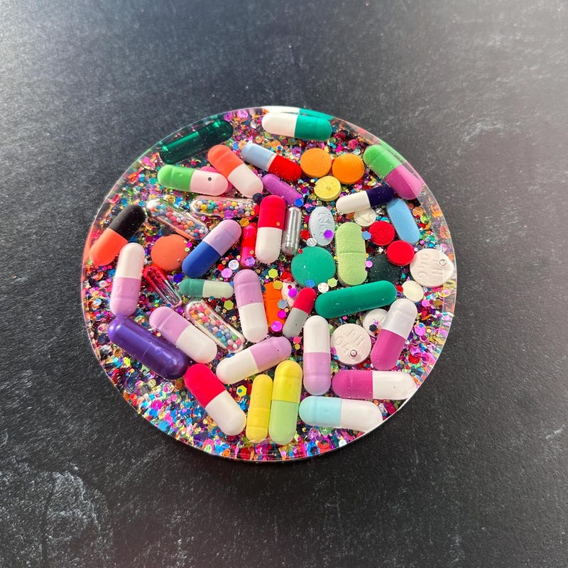 Acrylic and Resin Pill - Etsy