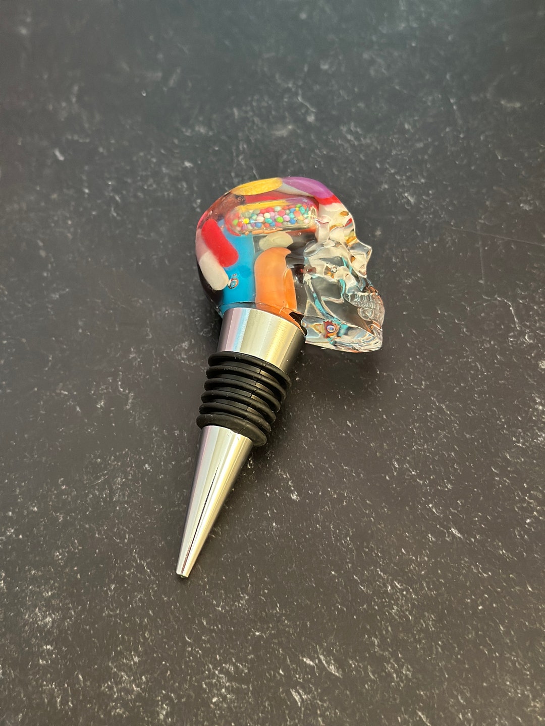 Skull Chill Pill Wine Stopper - Etsy