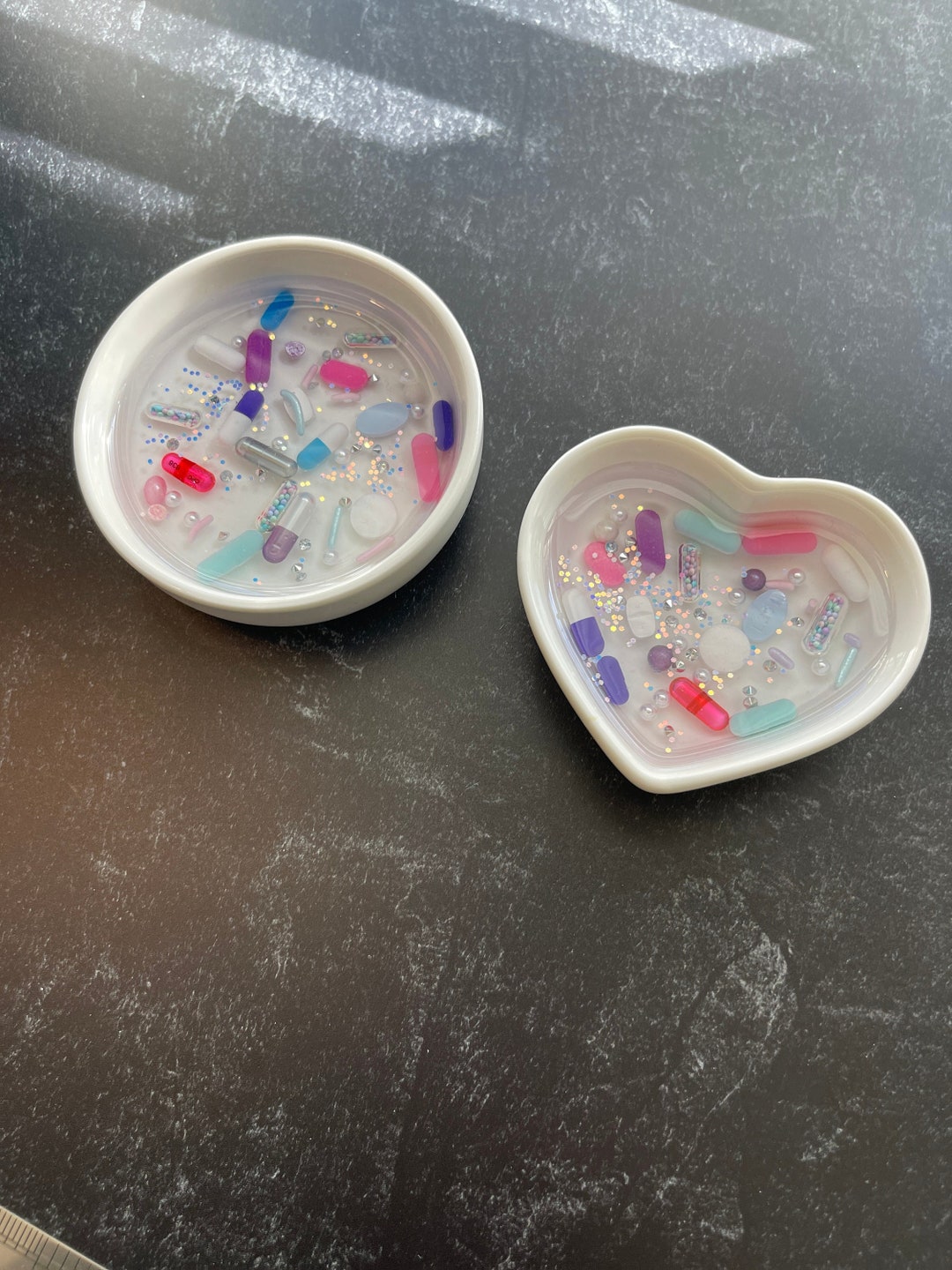 White Chill Pill Ring Dish - Pastel - Etsy