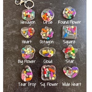 Small Shape Chill Pill Keychain - Etsy