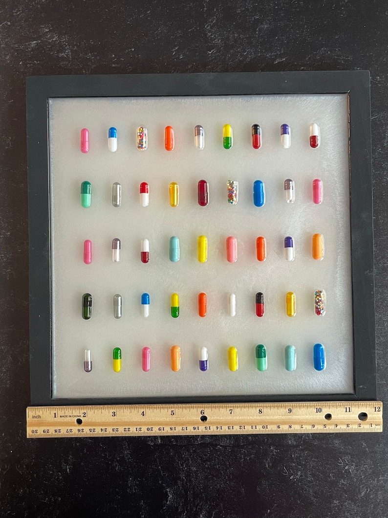 12x12 Chill Pill Resin Art - Etsy
