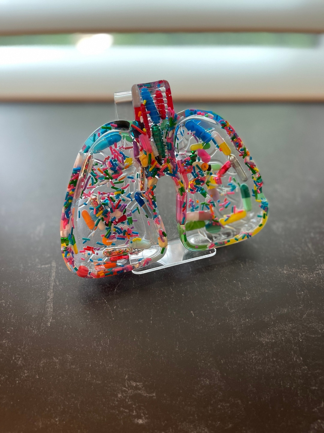 Pulmonary Clear Chill Pill Ashtray With Sprinkles - Etsy