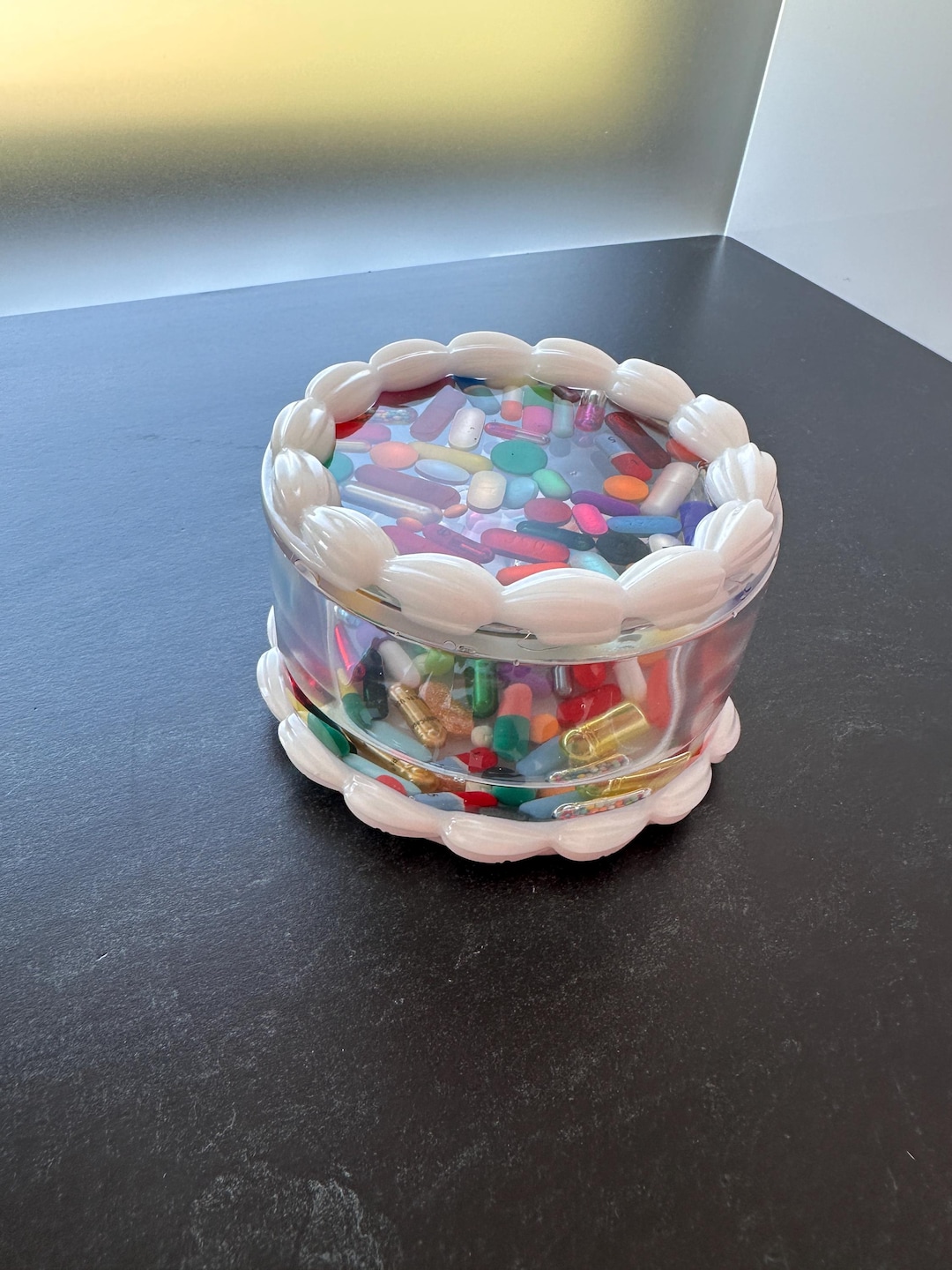 Round Cake Chill Pill Canister With Lid (single) - Etsy