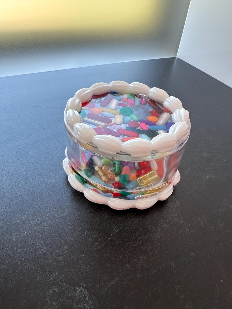 Round Cake Chill Pill Canister With Lid (single) - Etsy