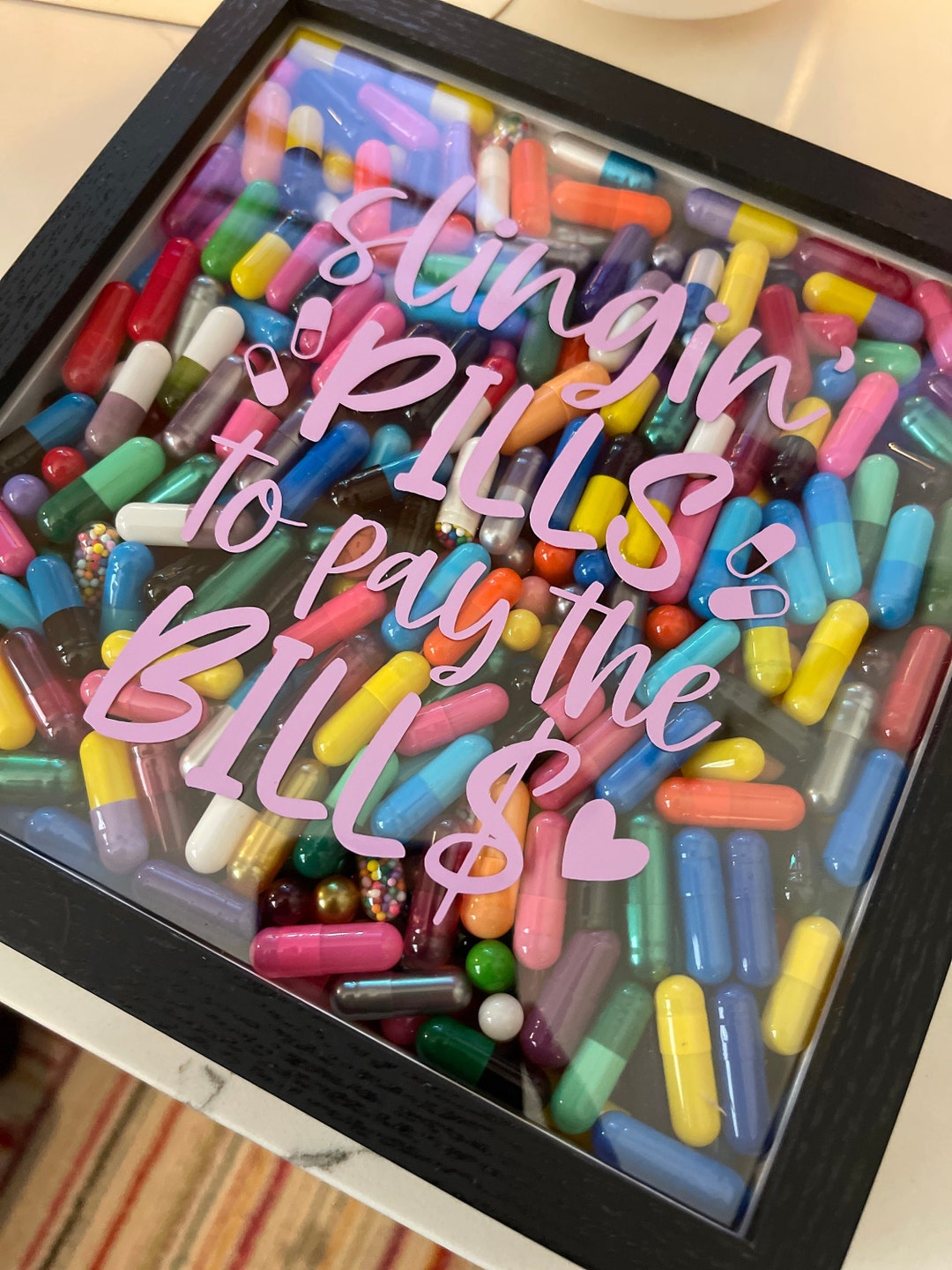 8x8 Chill Pill Shadow Box - Etsy