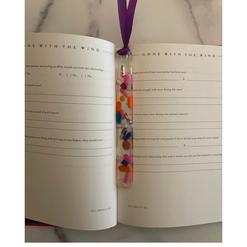 Chill Pill Bookmark With Sprinkles - Etsy