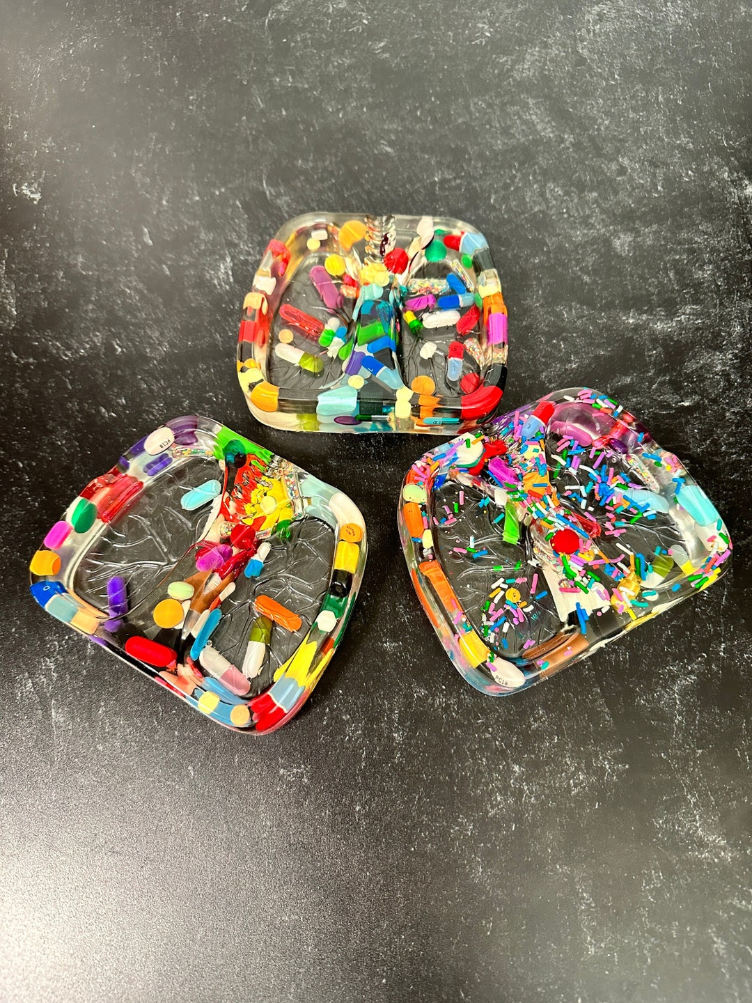 Small Pulmonary Clear Chill Pill Ashtray single - Etsy