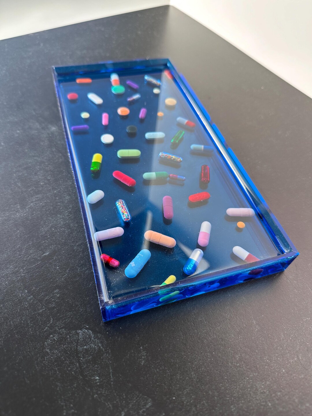 Colbalt Blue Chill Pill Low Tray - Etsy