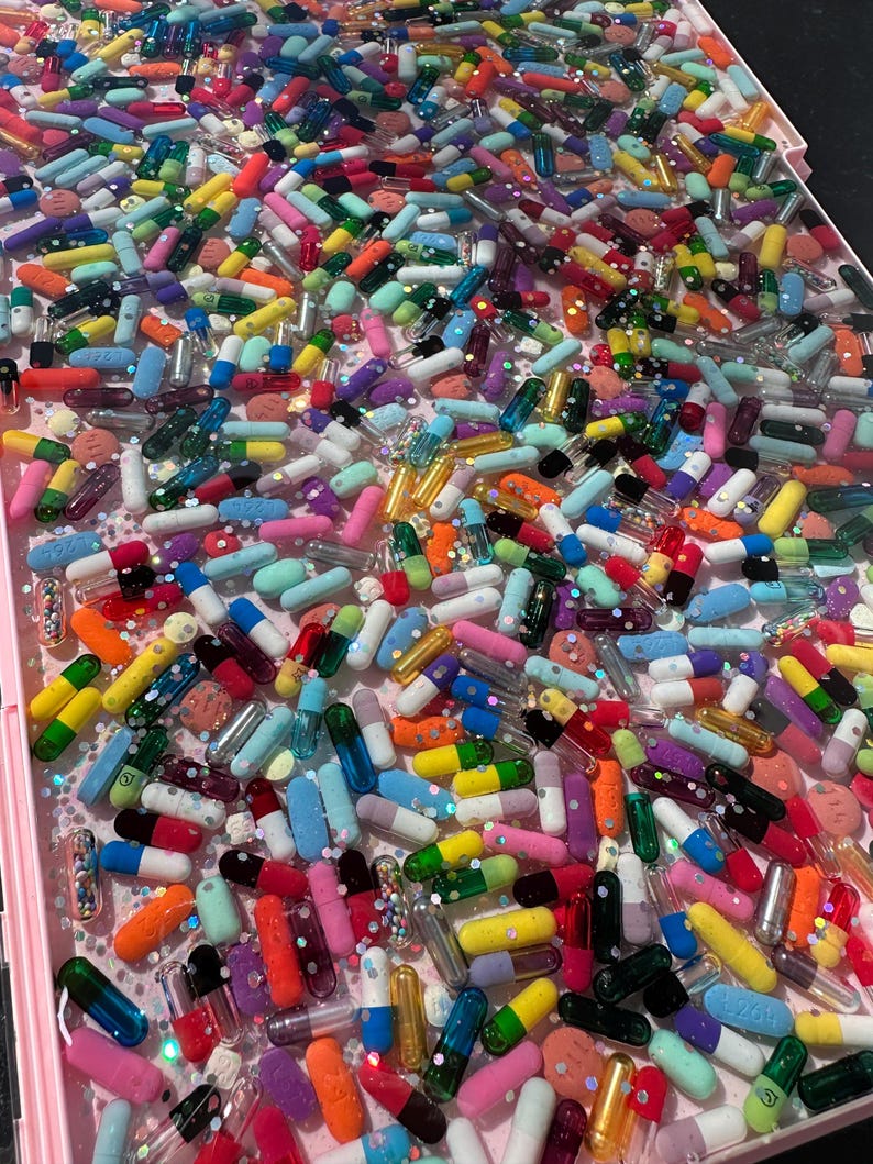 Glittery Overdose Chill Pill Color Clipboard With Storage - Etsy