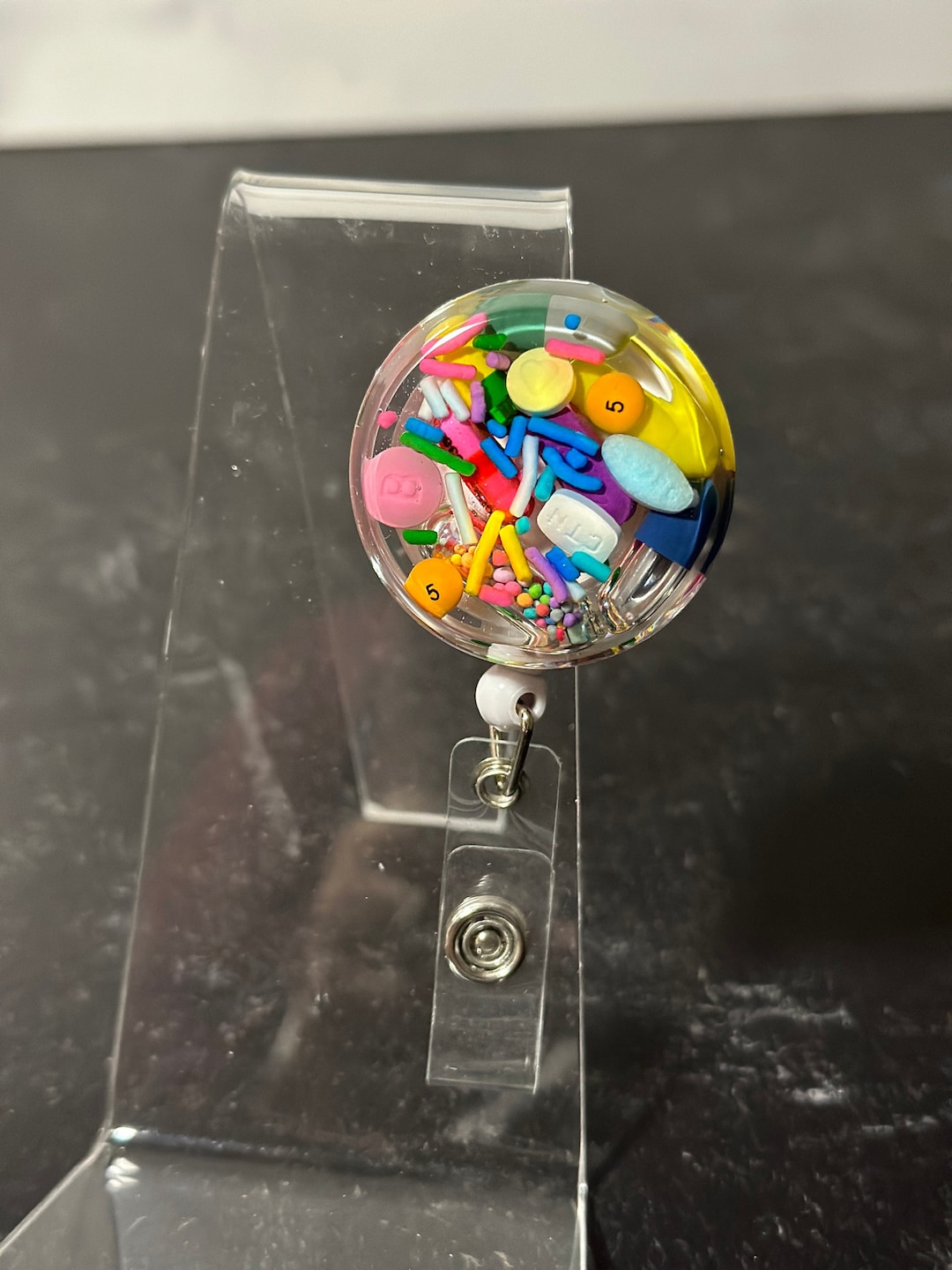 Colorful With Sprinkles Chill Pill Badge Reel - Etsy