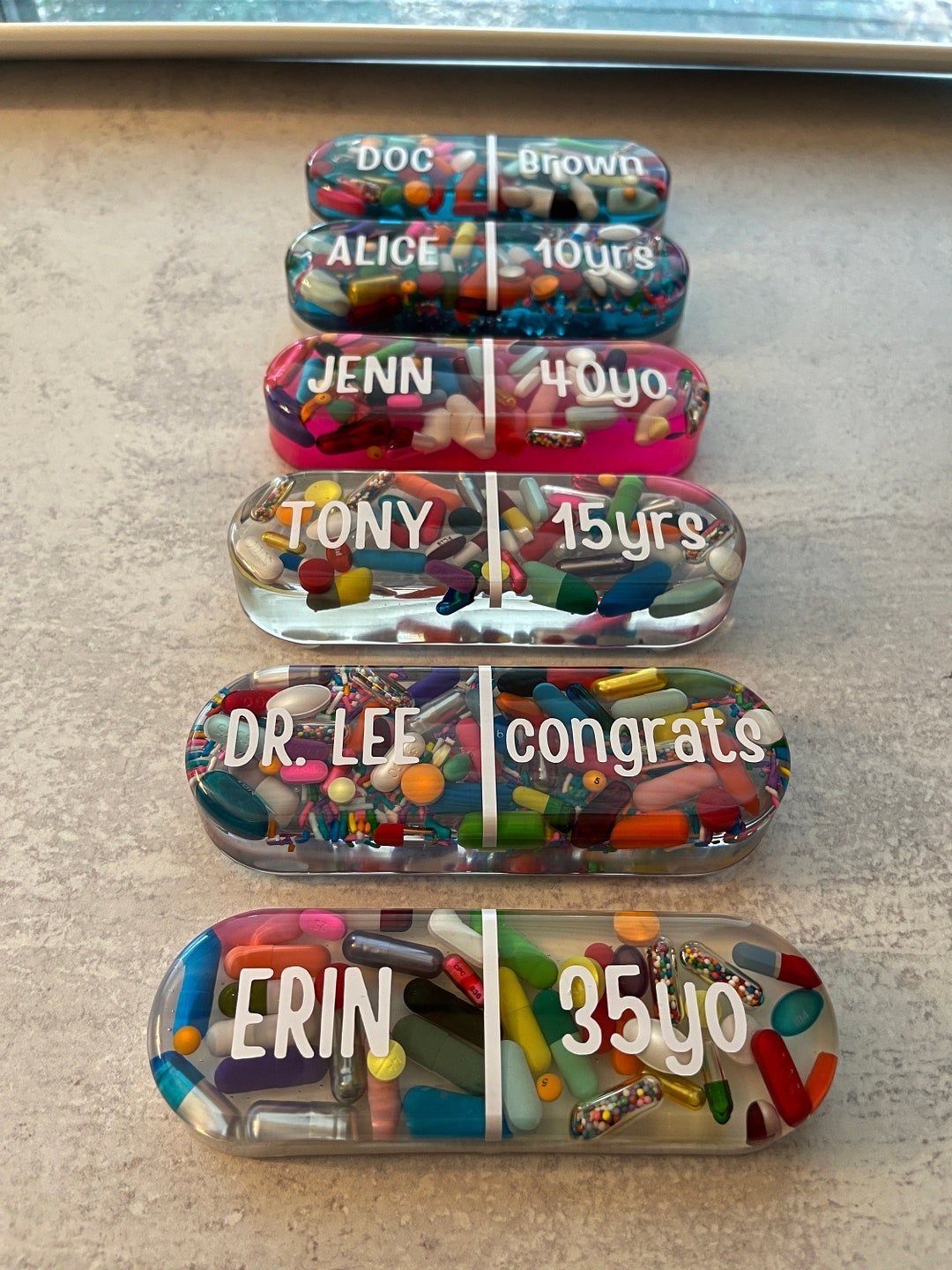 Customizable Capsule Paperweight - Etsy