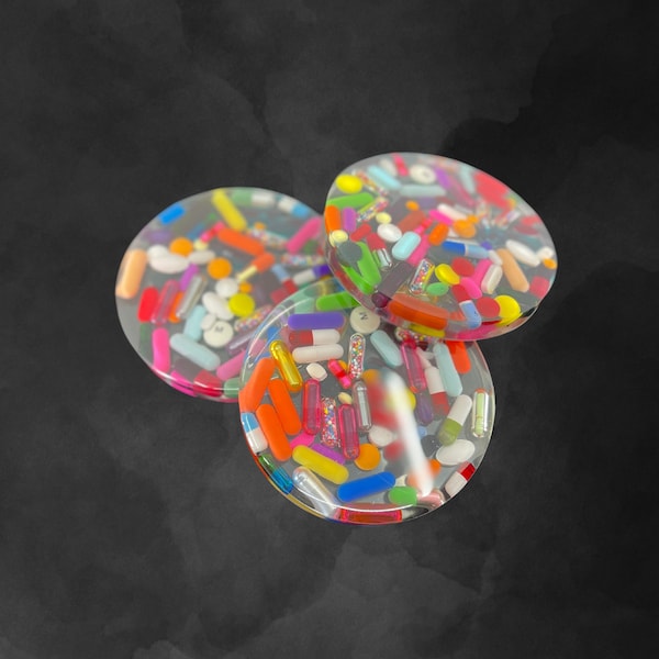 Pill Coaster - Etsy