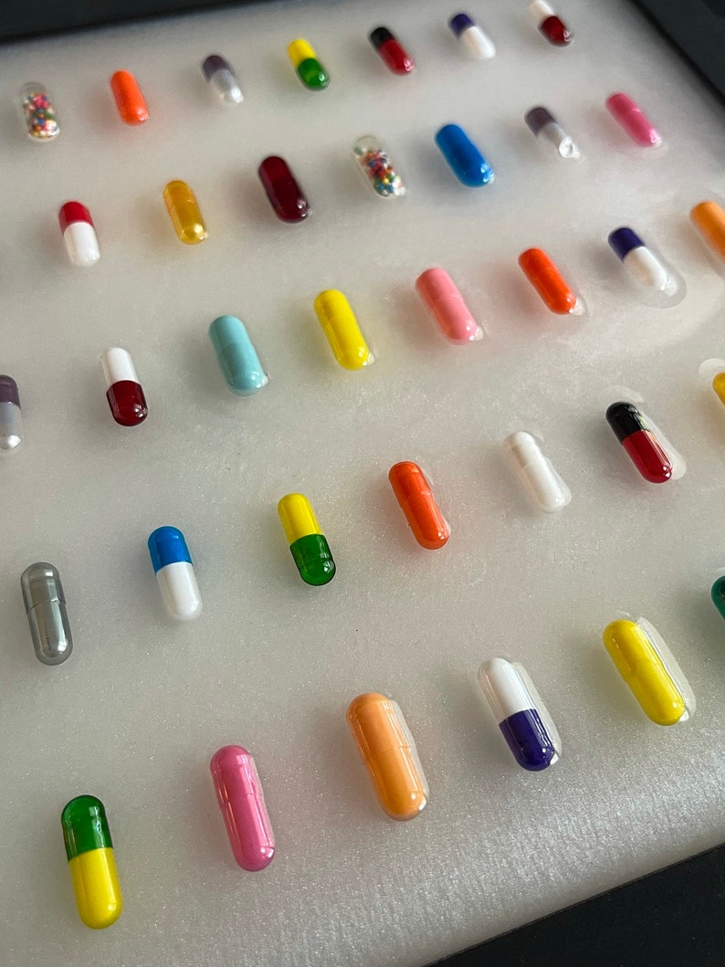 12x12 Chill Pill Resin Art | Etsy