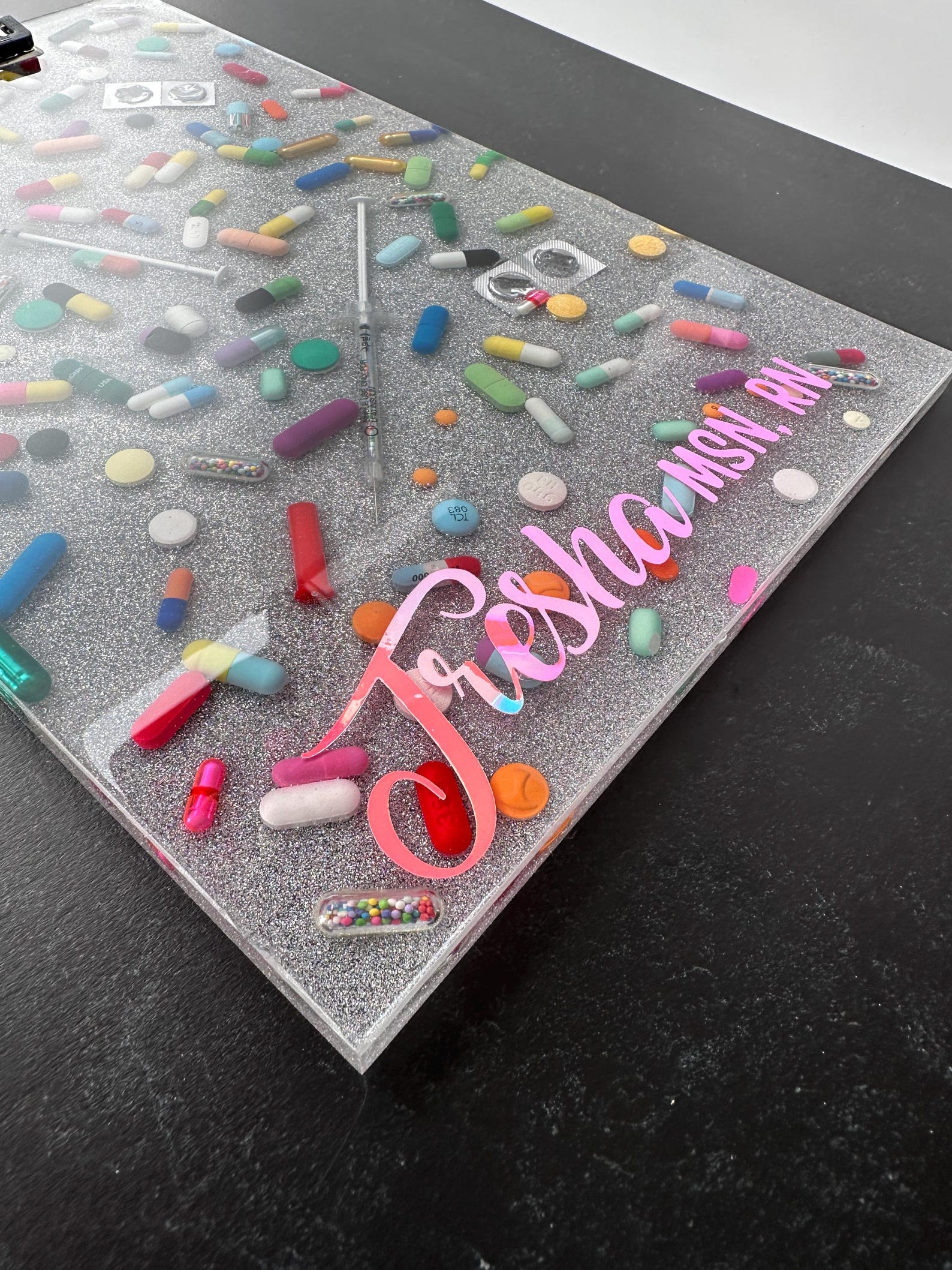 Customized Disco Ball Chill Pill Clipboard - Etsy
