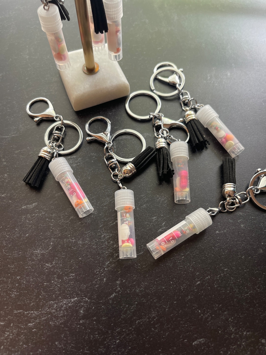 Vial Chill Pill Keychain - Etsy