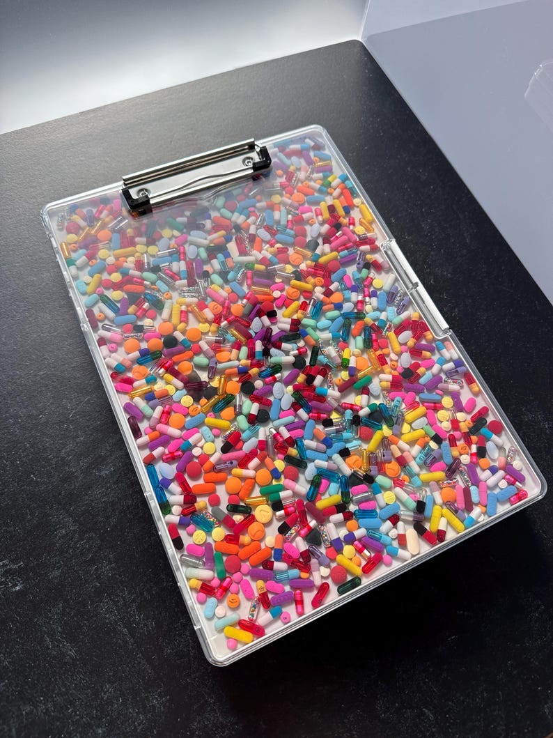 Overdose Chill Pill Color Clipboard With Storage - Etsy