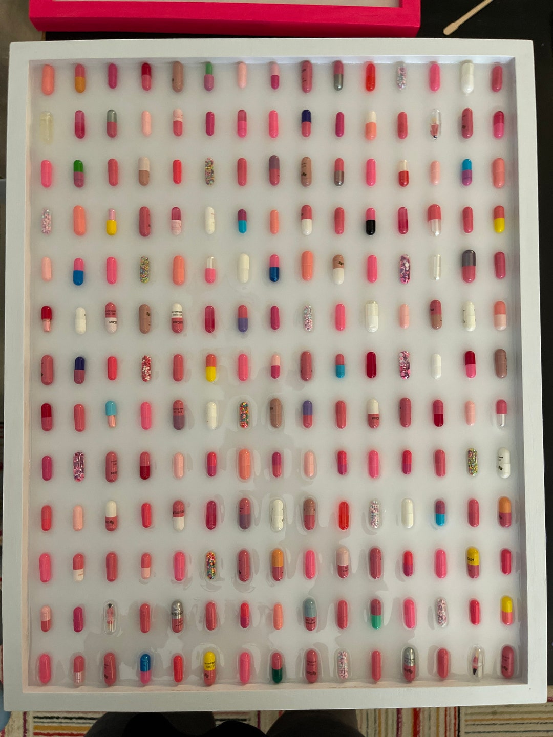 Pink Chill Pill Resin Art - Etsy