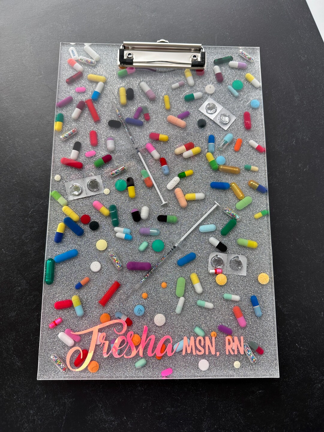 Customized Disco Ball Chill Pill Clipboard - Etsy