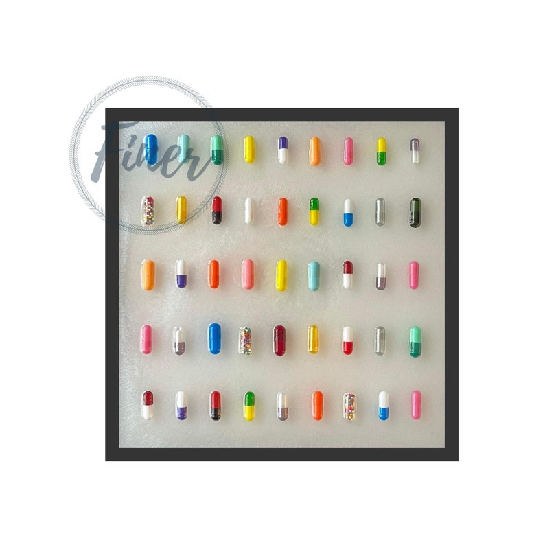 12x12 Chill Pill Resin Art - Etsy