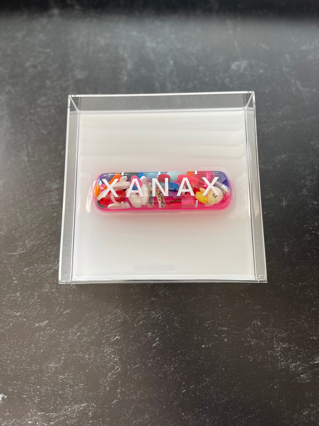 NEW Smaller 6"x6" Chill Pill Resin Art - Xanax - Etsy