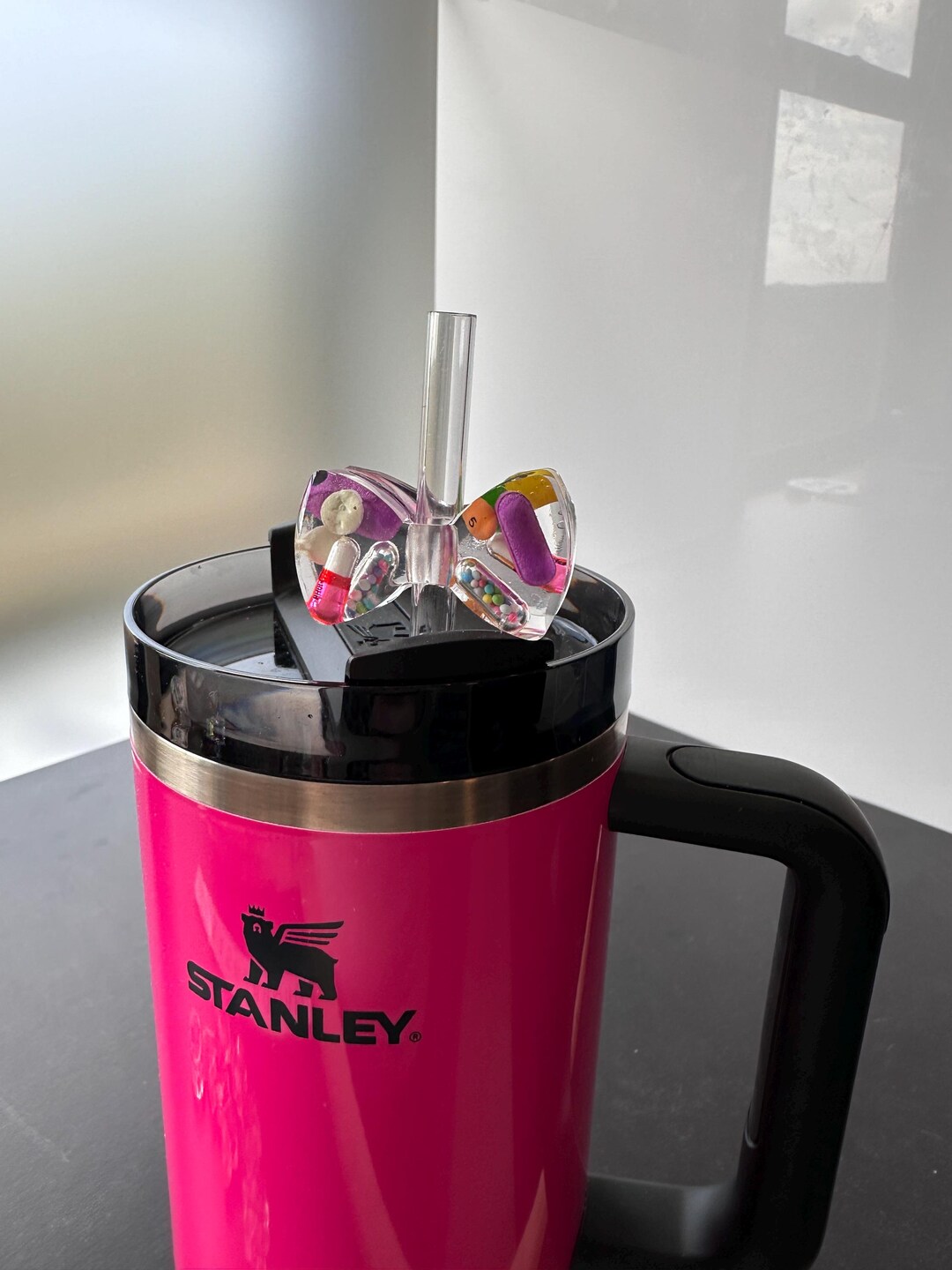 Colorful Chill Pill Straw Topper (with Straw) - Etsy