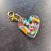 Heart Chill Pill Keychain With Hot Pink Background - Etsy