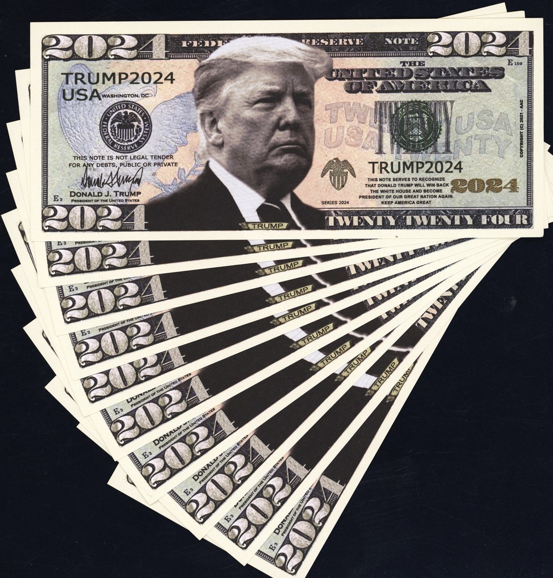 TEN Donald Trump Re-election Presidential Bills ~ Free Shipping - Etsy