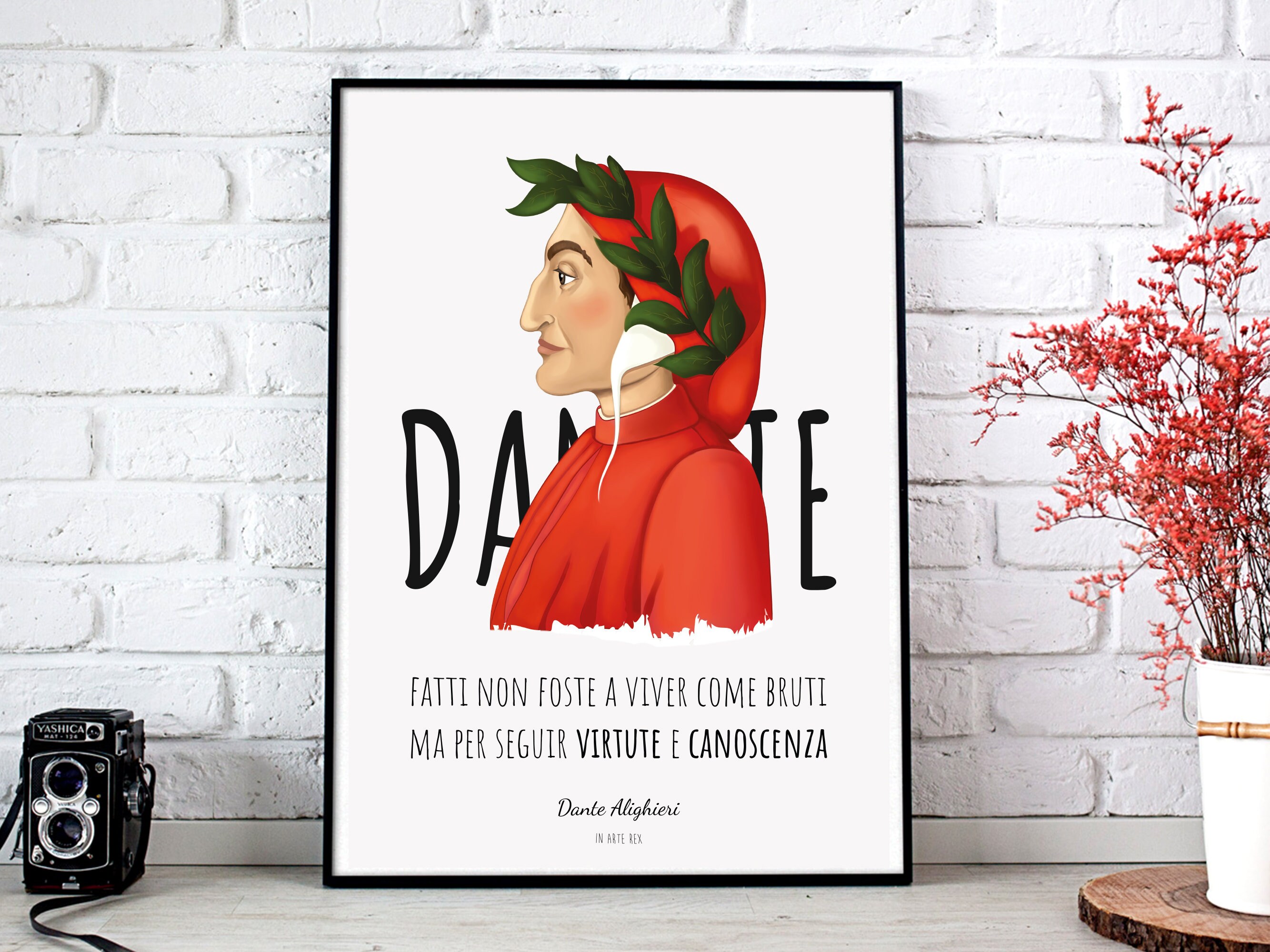 Dante Alighieri Poster DIGITAL DOWNLOAD Digital Illustration - Etsy