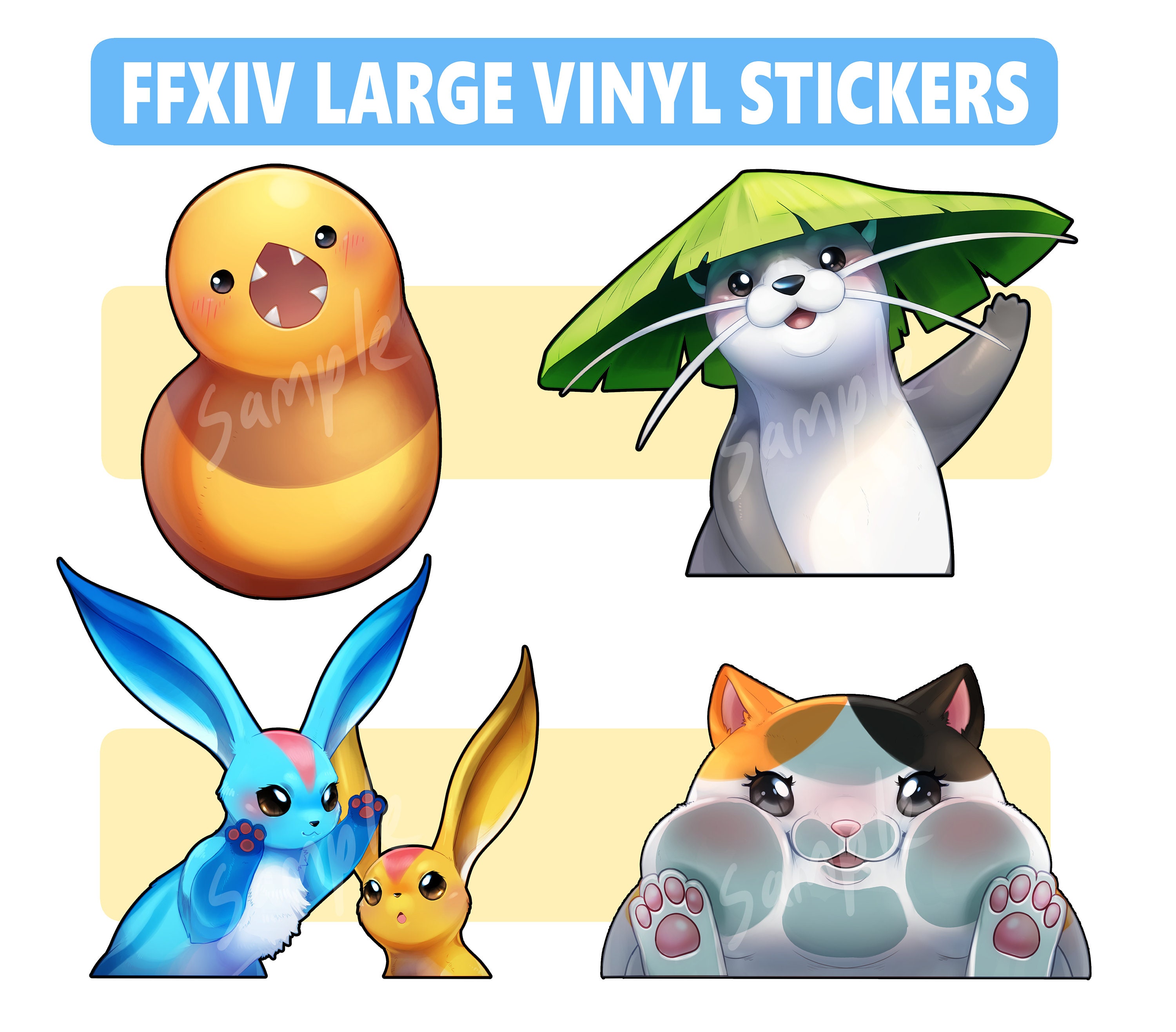 FFXIV Minion Vinyl Sticker Car Decal - Etsy