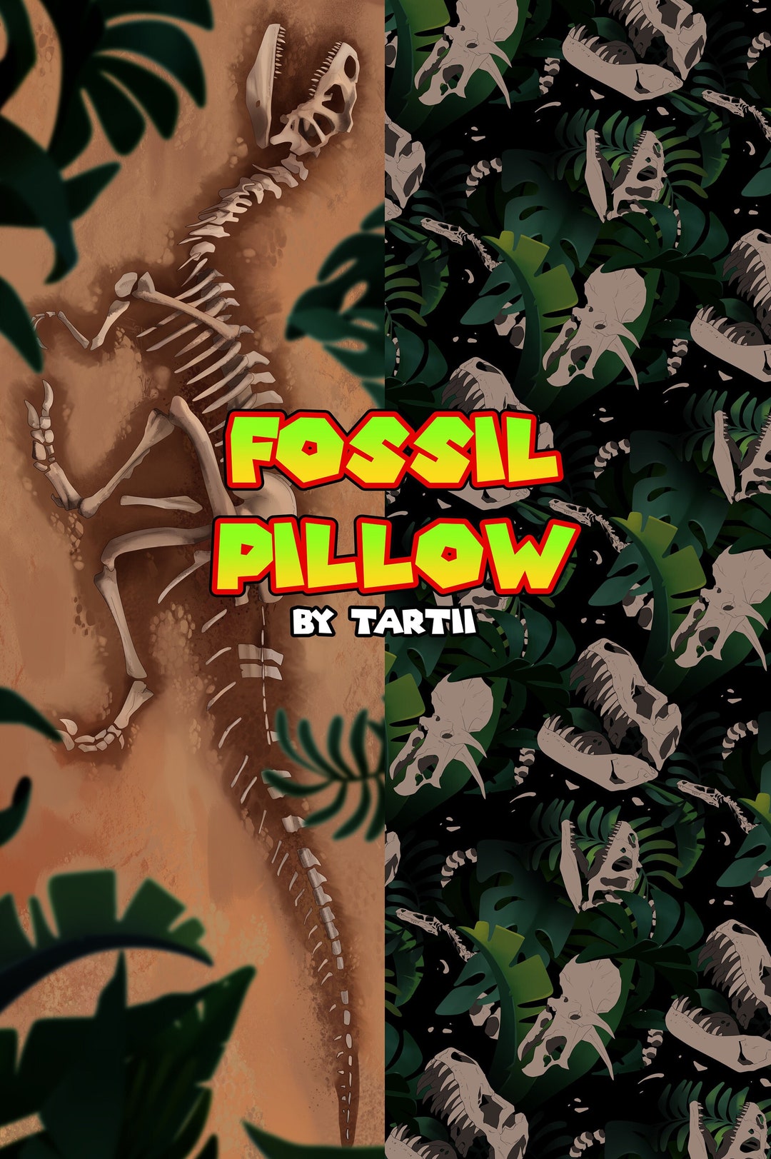 Dinosaur Allosaurus Fossil Body Pillow Dakimakura Cover - Etsy