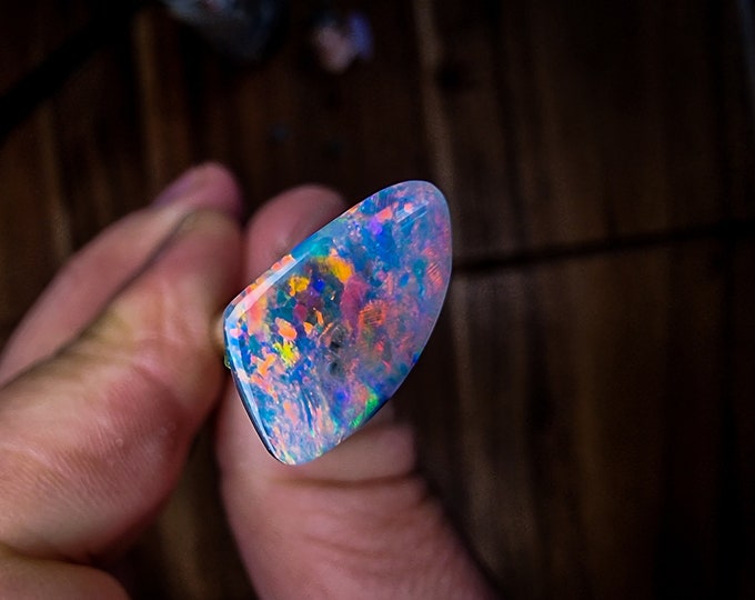 Australian Dark Opal, Lightning Ridge, 1.66 Carats - Etsy