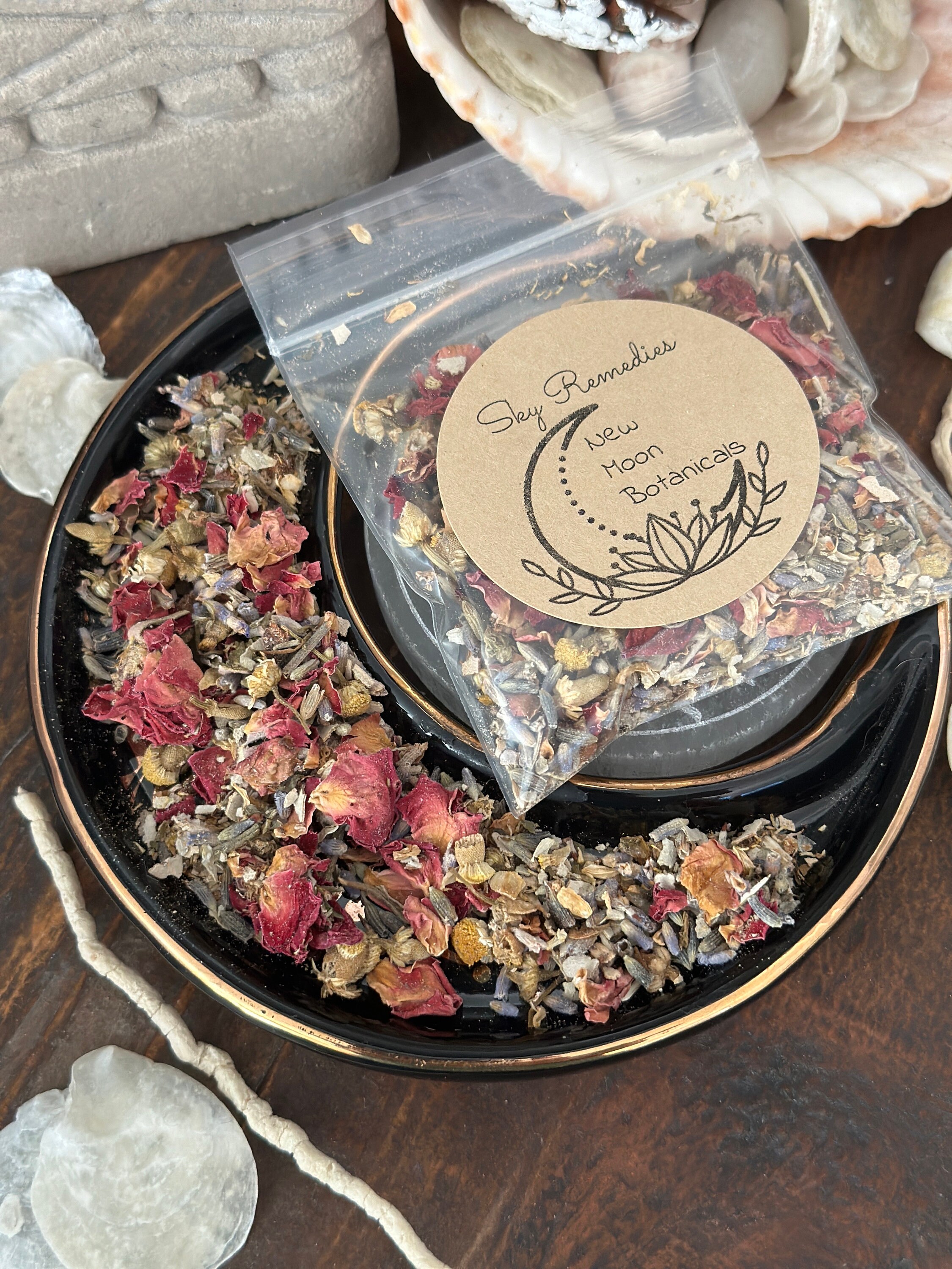 New Moon Blend, Loose Incense, Offering Incense, Burning, Incense, Intention Incense, Candle ...