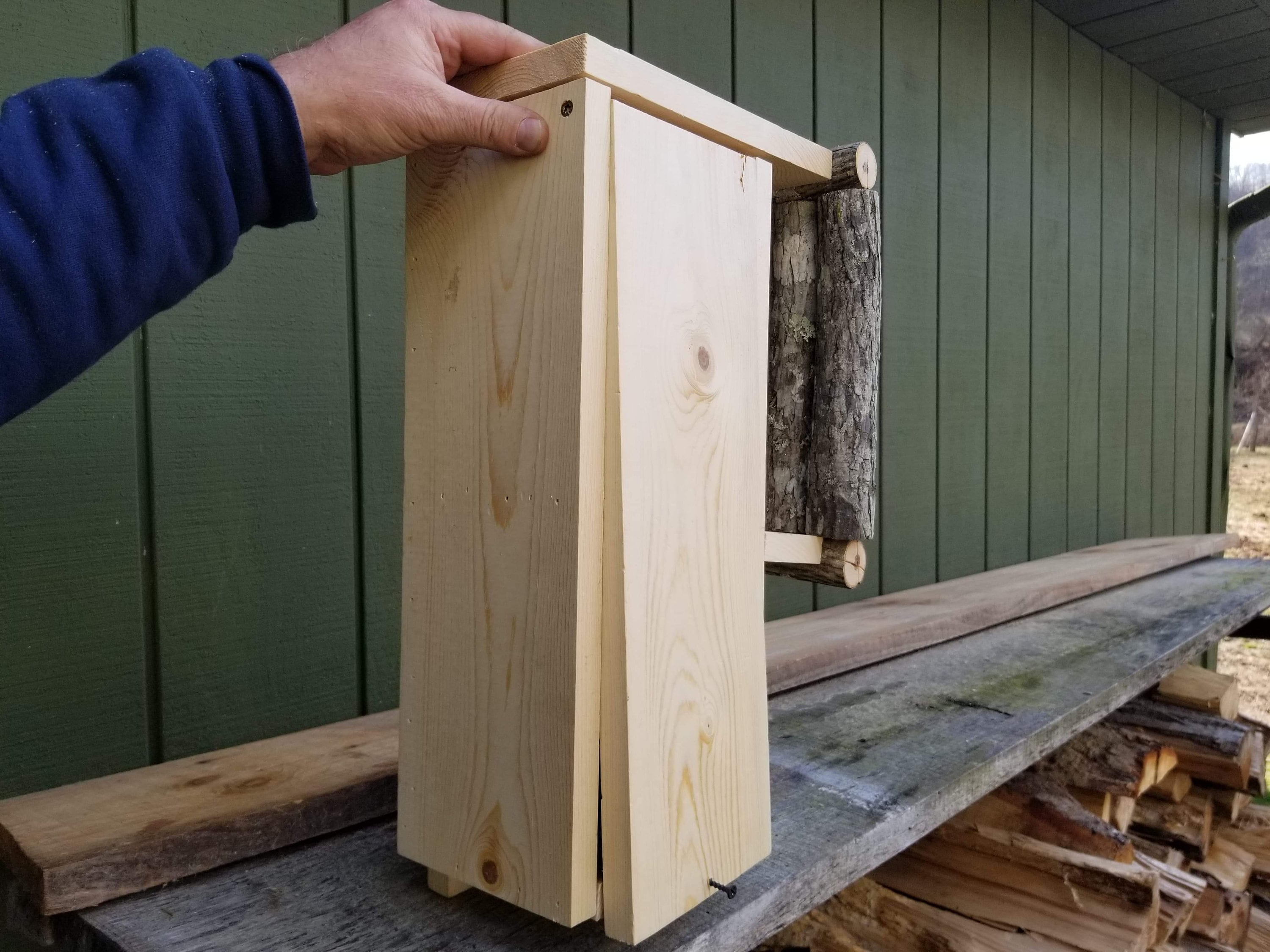Squirrel House Squirrel Nesting Box Wooden Squirrel Habitat Etsy