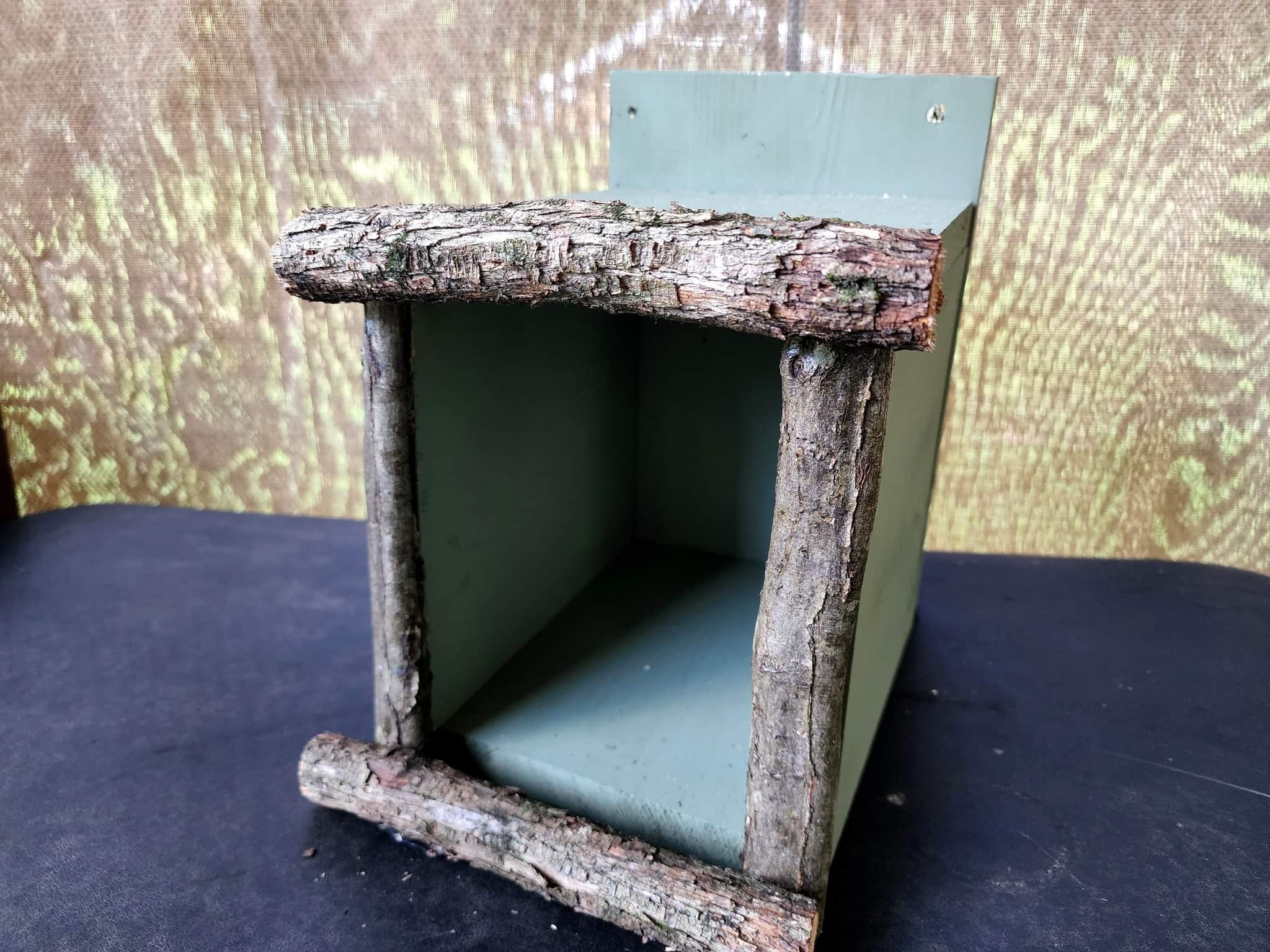Wild Bird Nesting Platform, Rustic Nesting Box, Small Wild Bird Nest ...